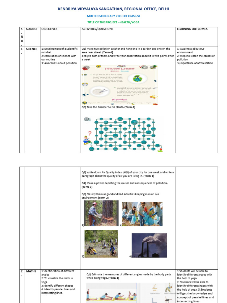 Mdp-Health & Yoga - Class Vi | PDF