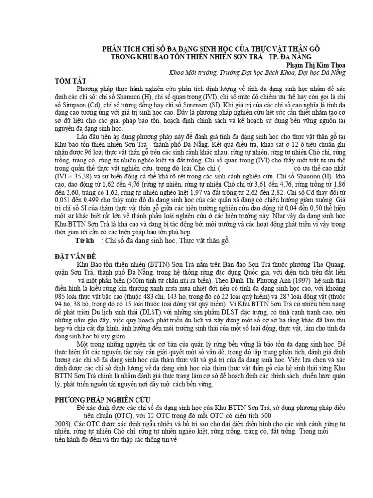 2 Bai Bao Thoa | PDF