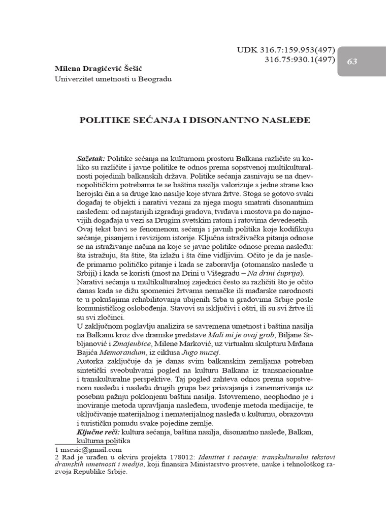 Balkanske Sintexe Casopis | PDF