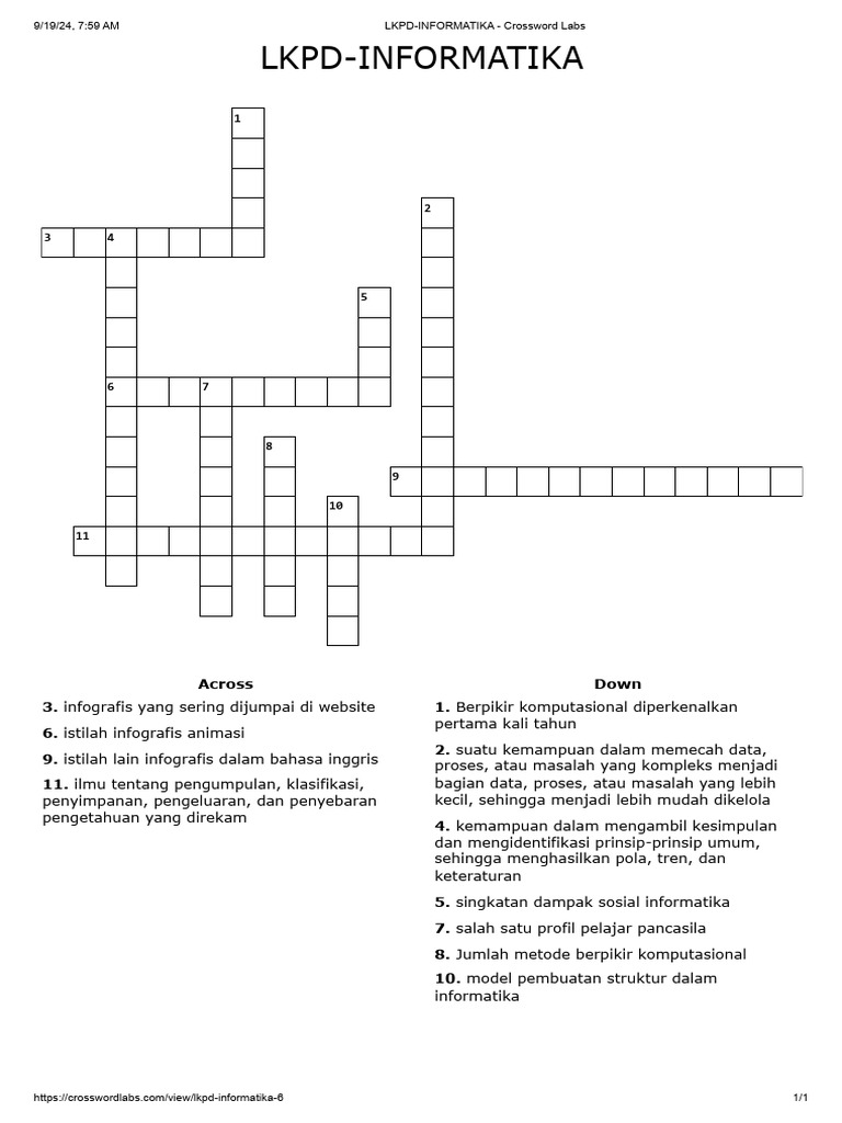 LKPD-INFORMATIKA - KELAS 7 | PDF