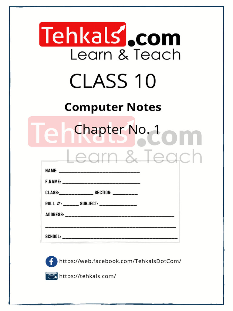 Class 10 Computer Chapter 1 Programing Techniques | PDF