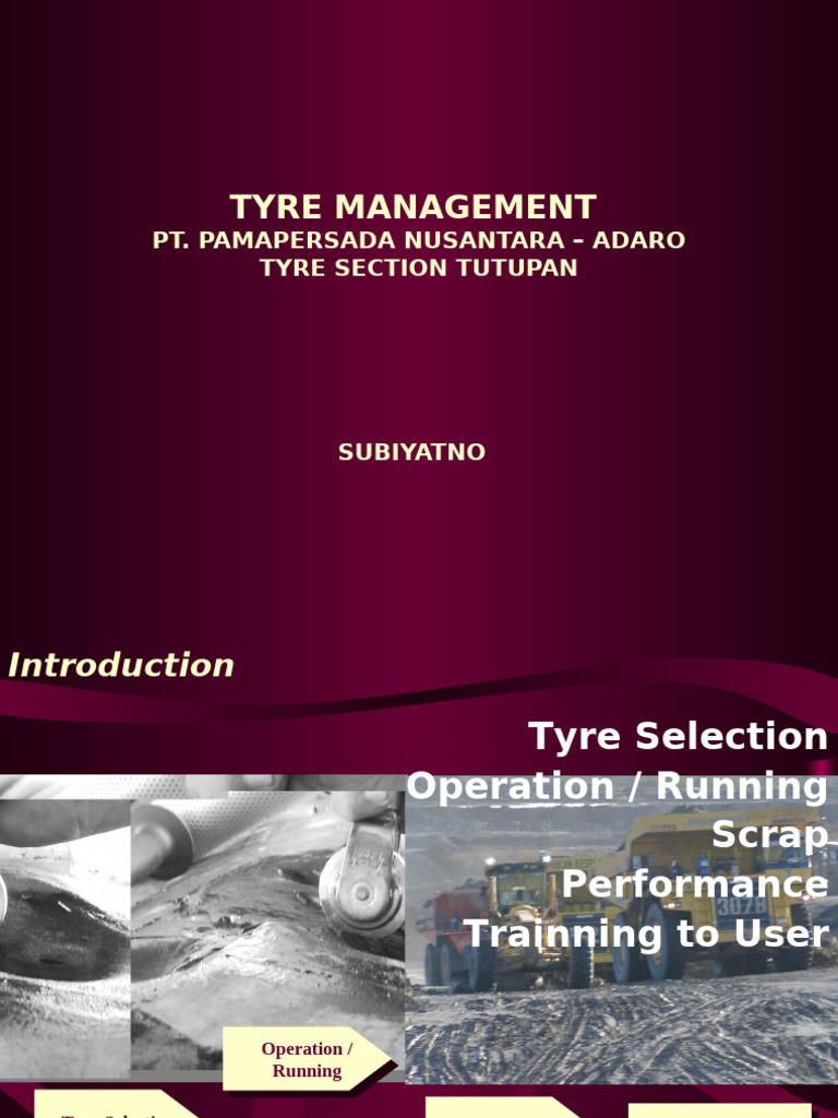 Tyre Management | PDF