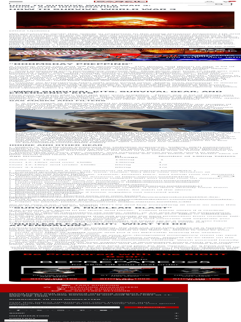 How To Survive World War 3 Guide and Information | PDF