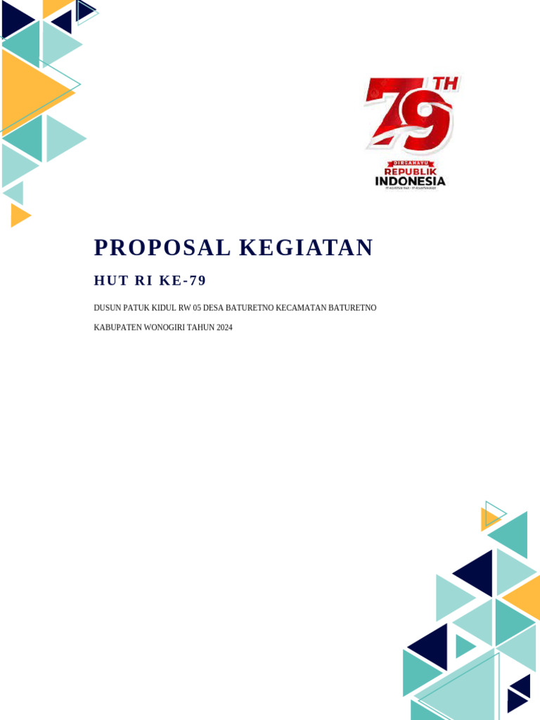 Contoh Proposal - Agustusan | PDF