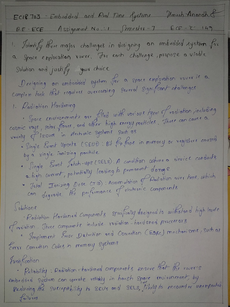 Embedded Assignment 1 | PDF