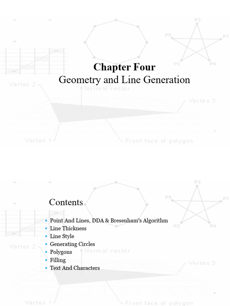 Ch-4 Geometry and Line Generation | PDF