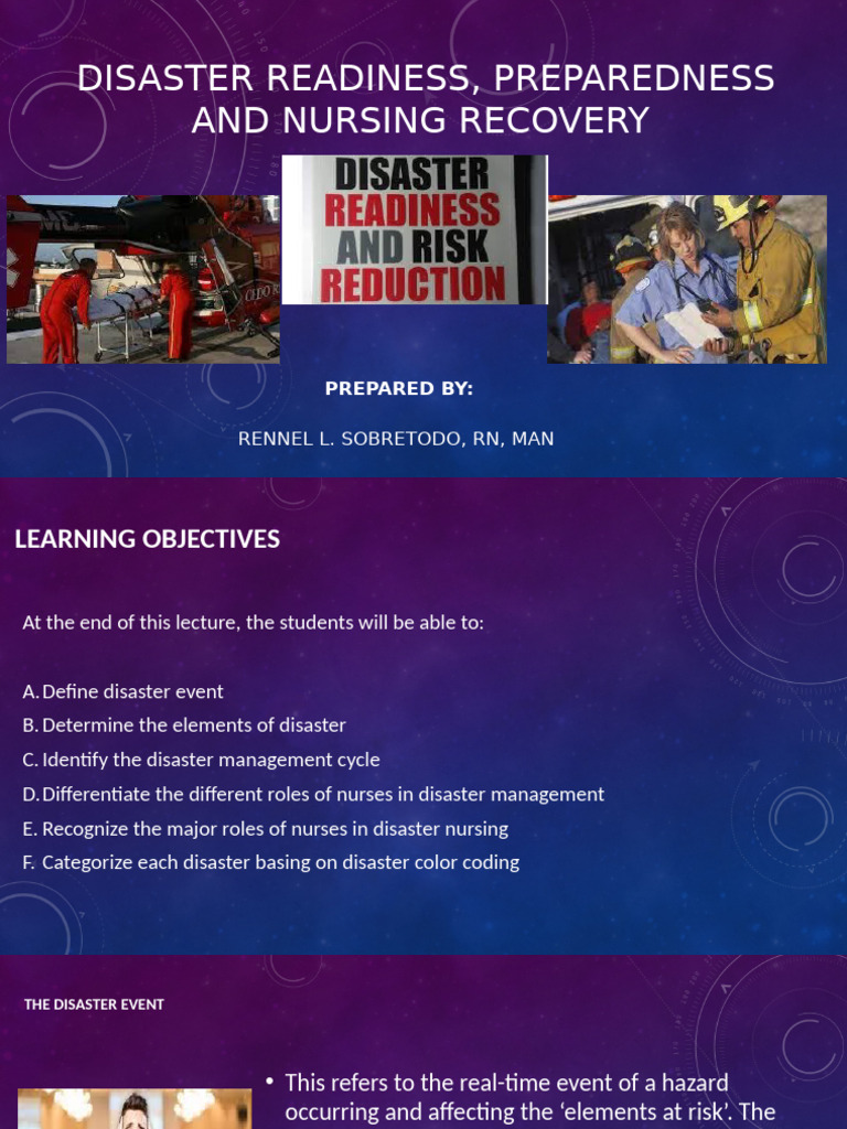 Disaster Readiness Preparedness and Nursing Recovery | PDF | Emergency ...