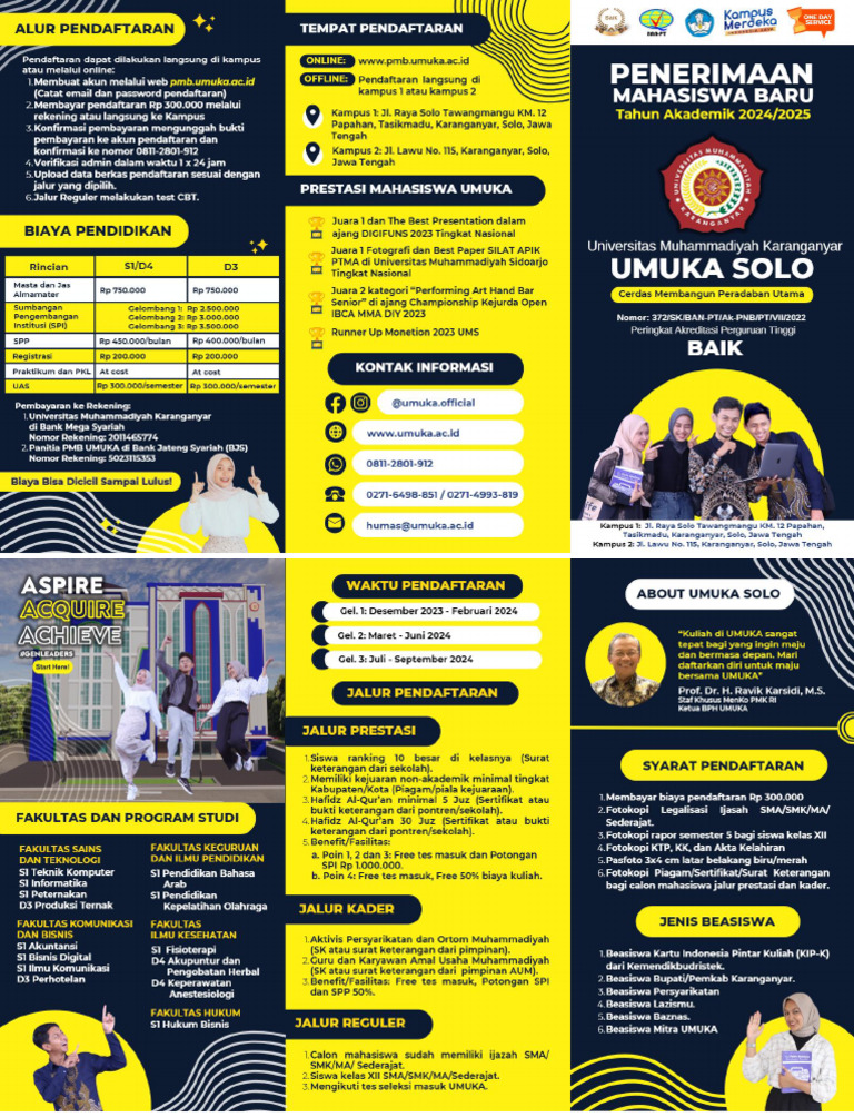 Flyer PMB UMUKA Terbaru | PDF