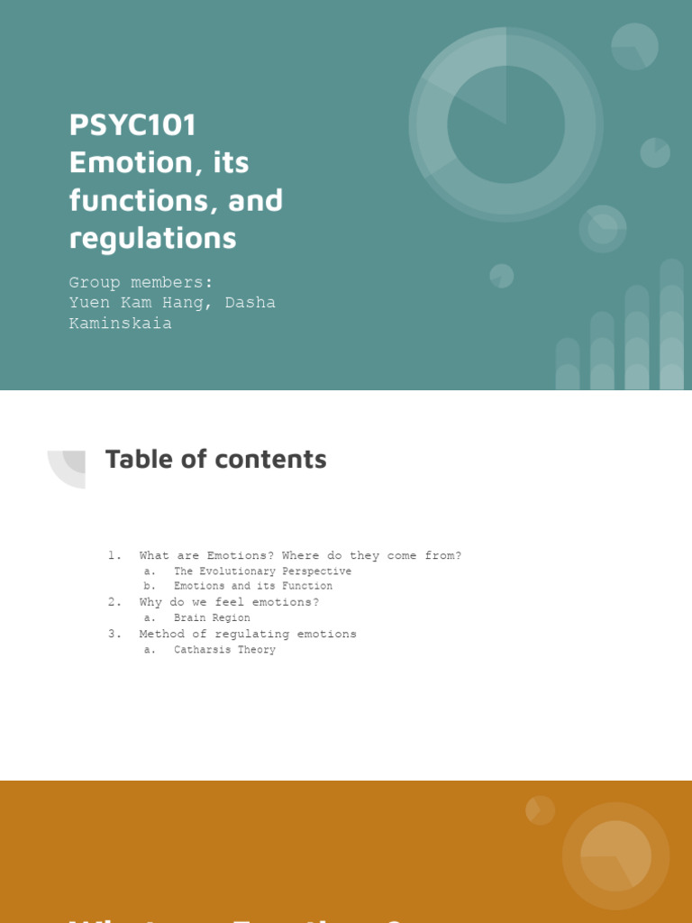 Emotion, Its Functions, and Regulations | PDF