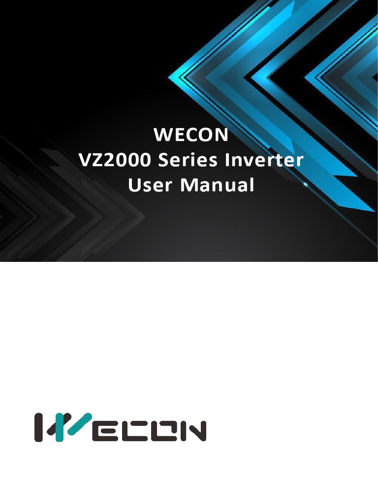 Wecon VZ2000 Series User Manual V1.0 231114 | PDF