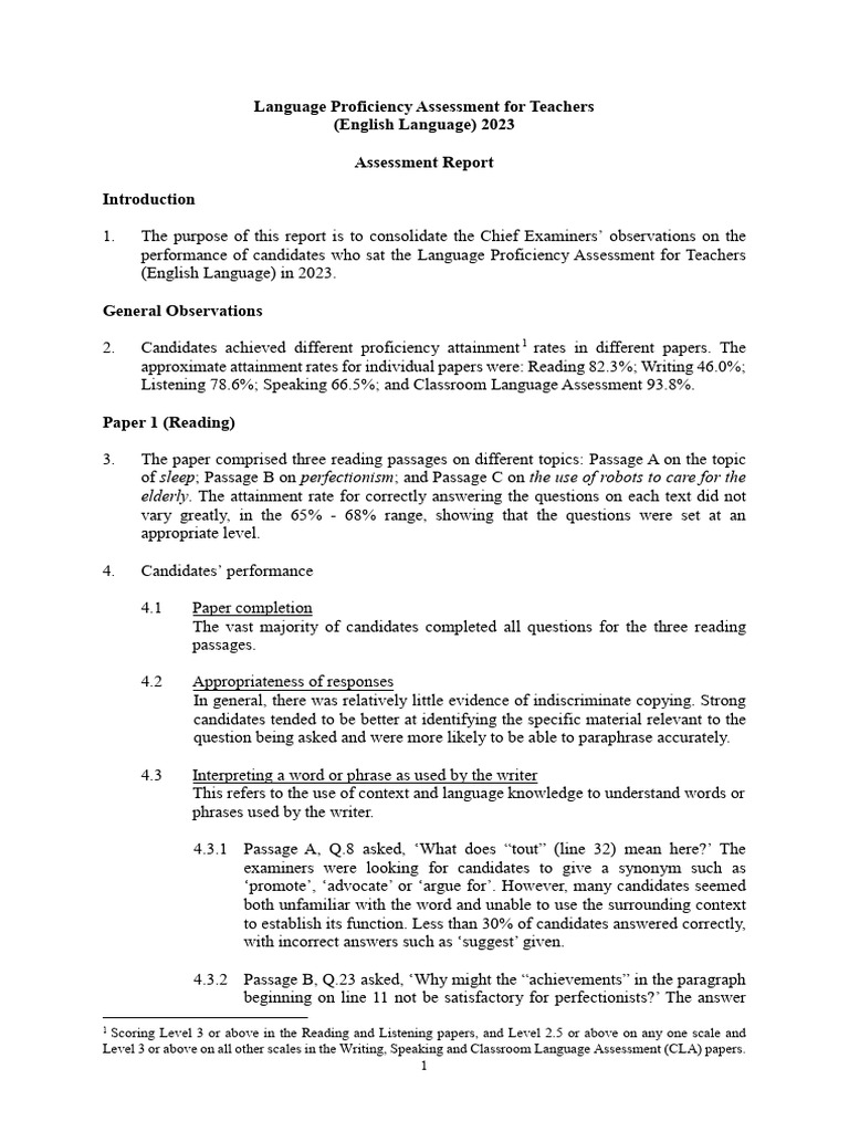 2023 Eng LPAT Assessment Report | PDF