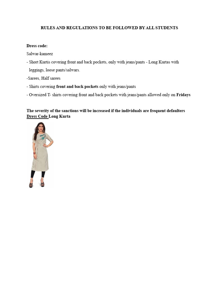 Dress Code | PDF