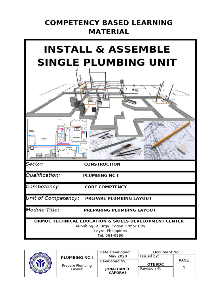 Plm1-Core 4. Install & Assemble Single Plumbing Unit | PDF