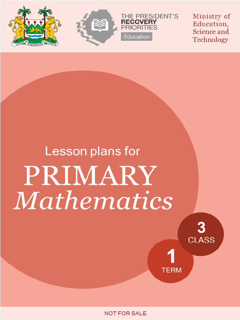 Lesson Plans For Primary 3 Mathematics Term 1 | PDF | Curriculum ...