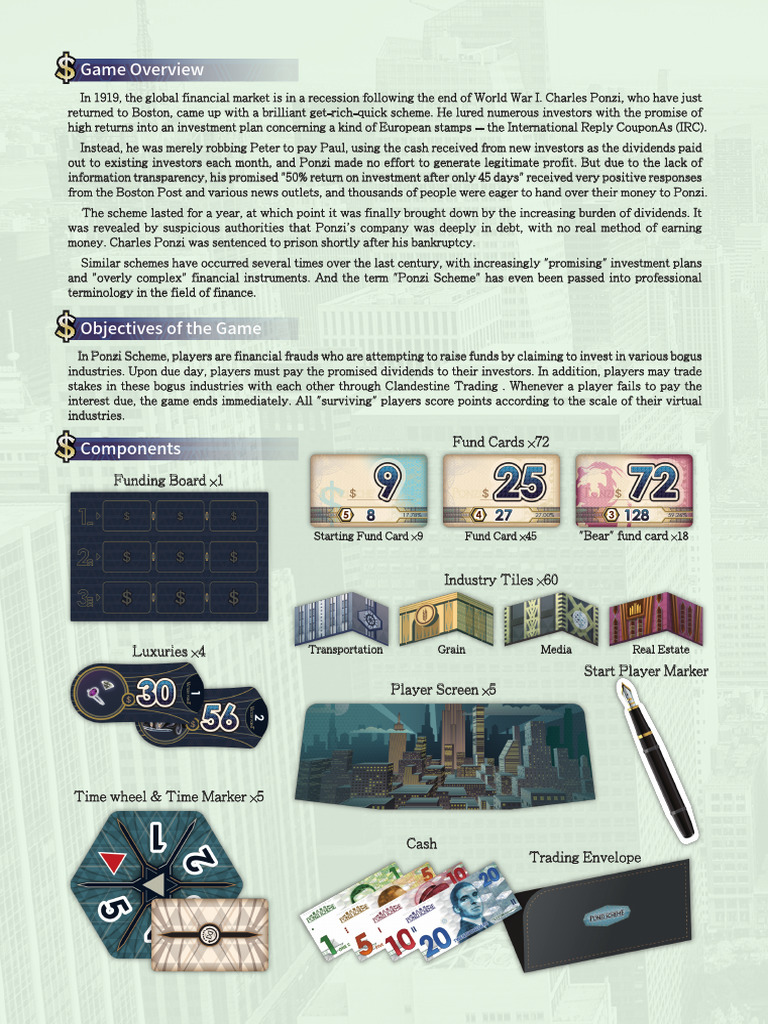 Ponzi Scheme English Rules | PDF