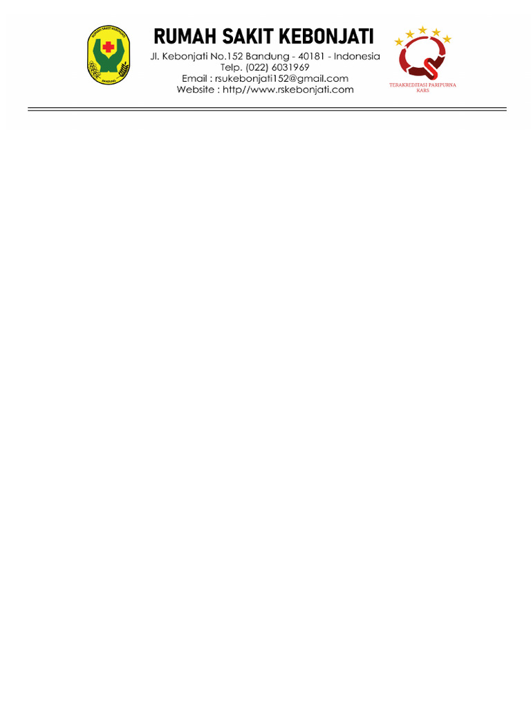 Template Kop Surat RSK | PDF