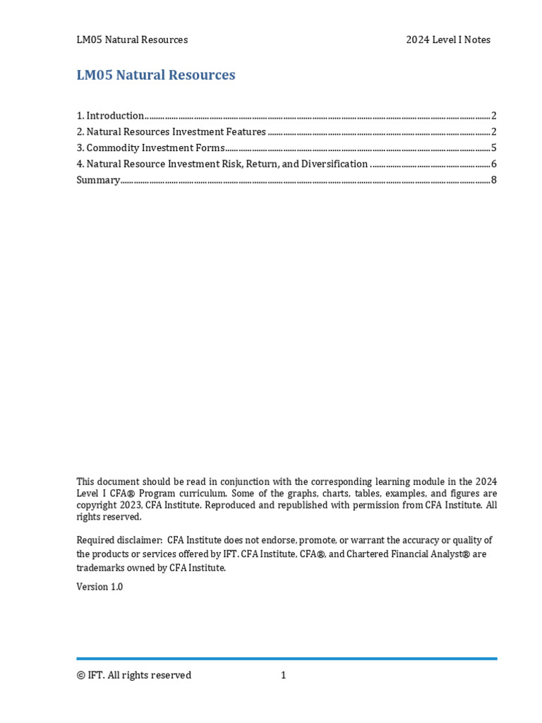 Lm05 Natural Resources Ift Notes Pdf