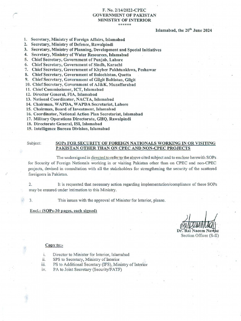 SOPs - Four - Security1 1 | PDF