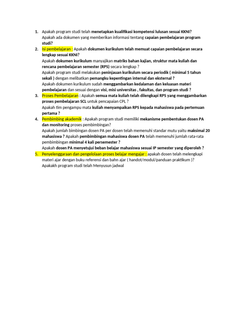Apakah Program Studi Telah Menetapkan Kualifikasi Kompetensi Lulusan Sesuai KKNI | PDF