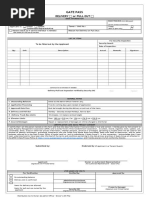 Gate Pass Form Template | PDF