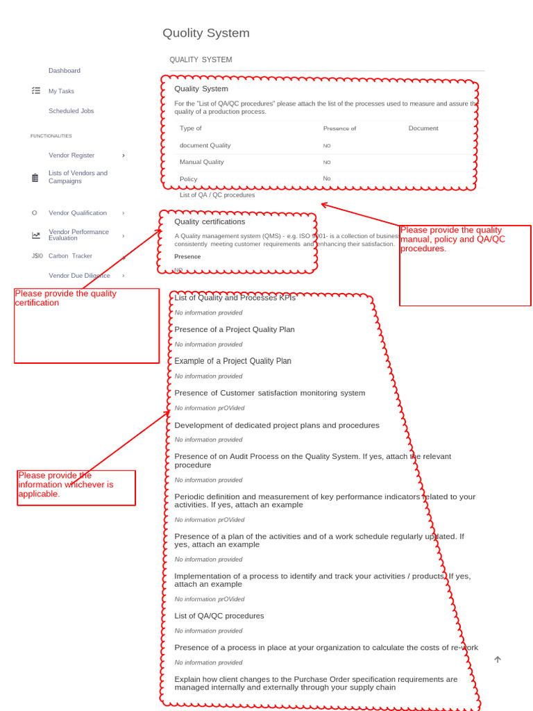 Quality System | PDF