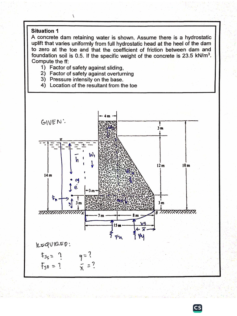 WORKSHEET3 Dams | PDF