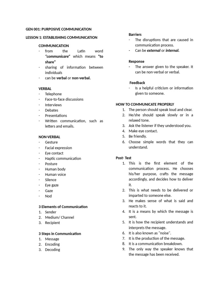 Purposive Communication | PDF