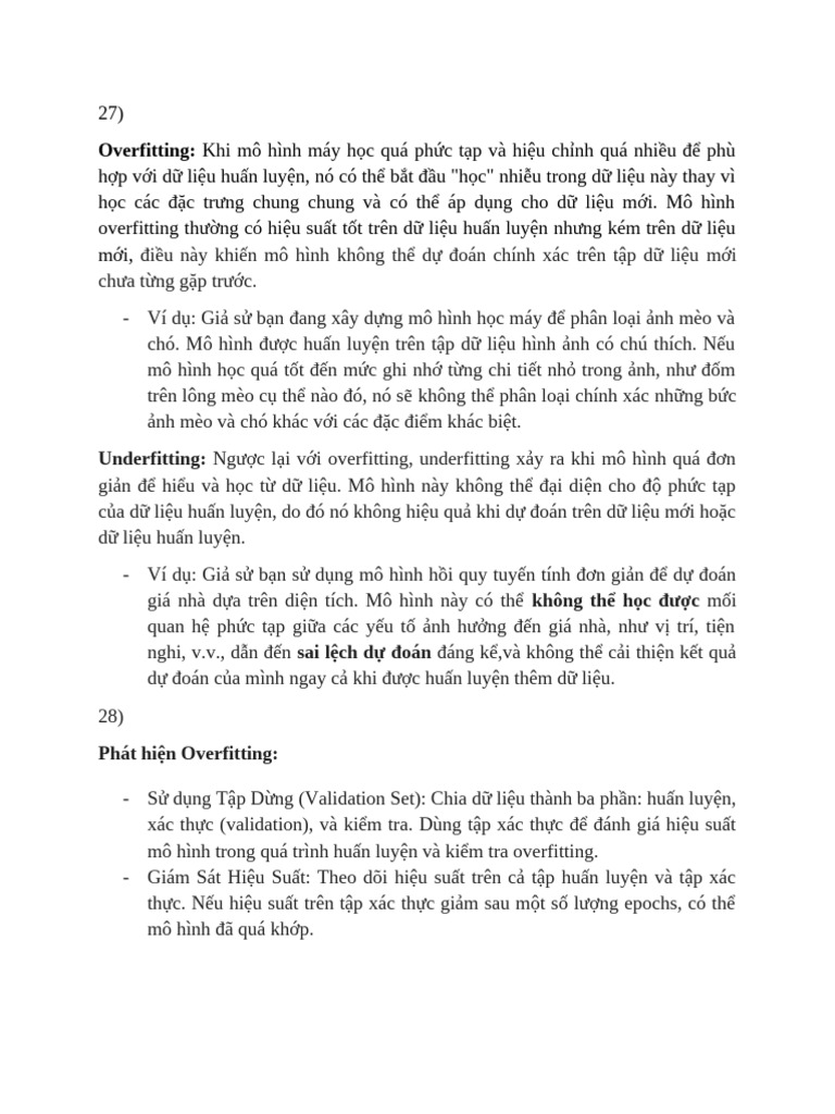 Overfitting:: Underfitting | PDF