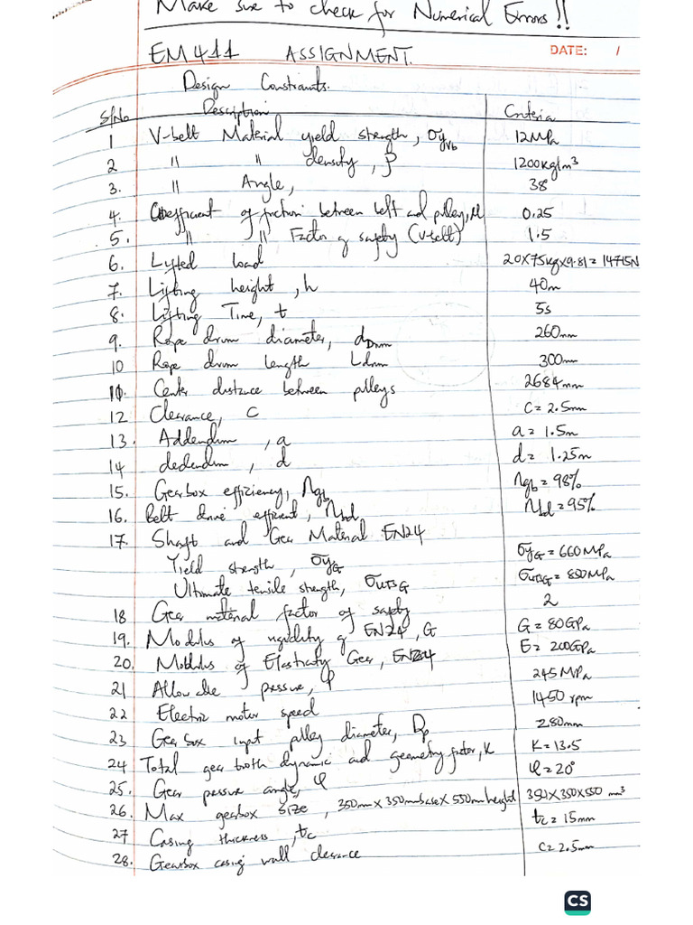 Machine Design Tutorial 1 Proposed Solutions - 042041 | PDF