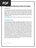 Witness Protection Act Overview | PDF | Criminal Procedure In South ...