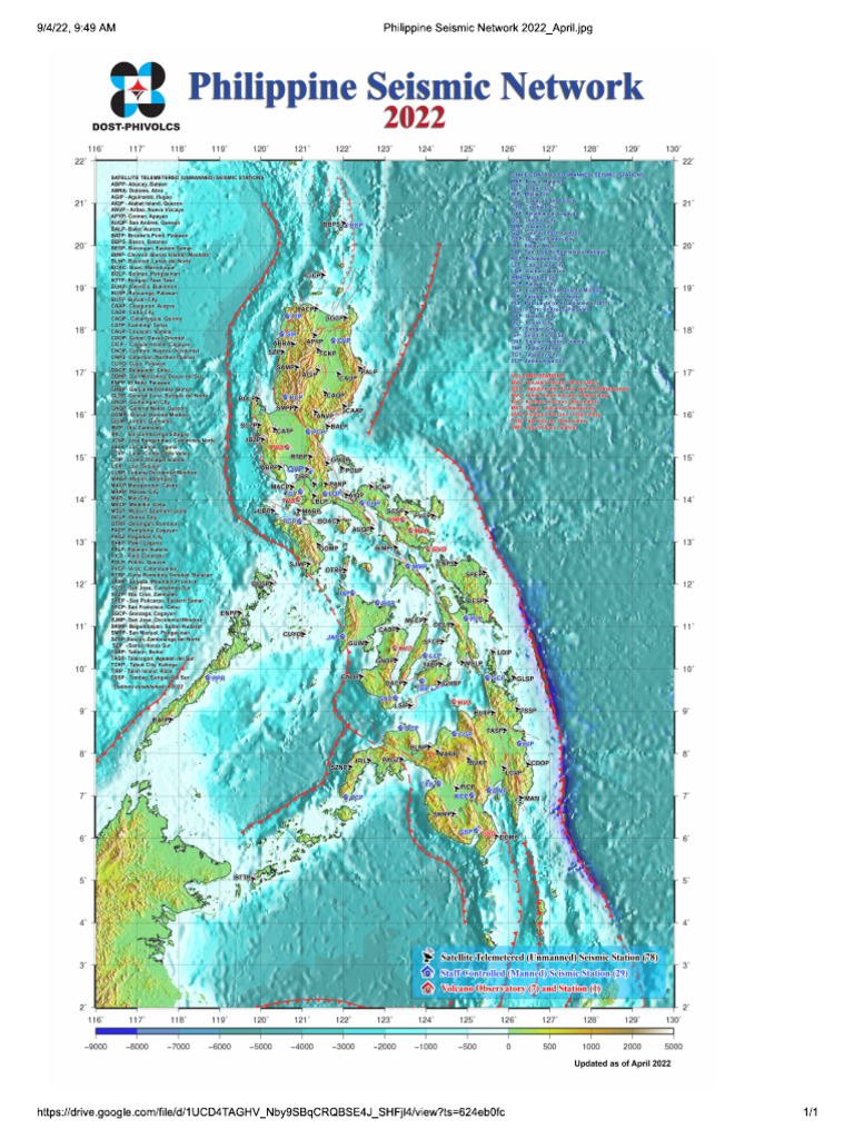 Philippine Seismographic Map | PDF