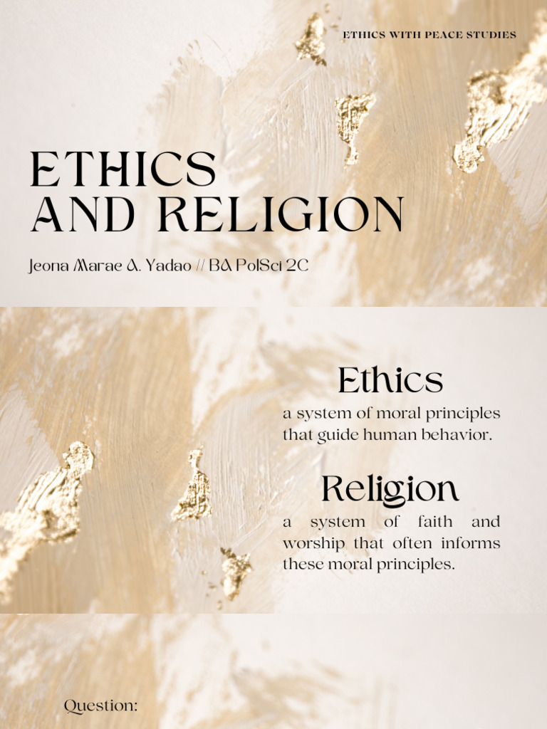 Ethics-and-Religion | PDF