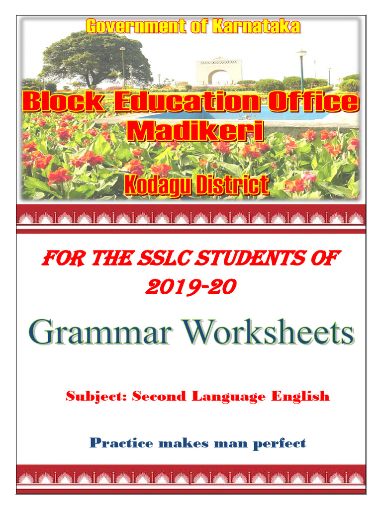 Grammar Worksheets | PDF
