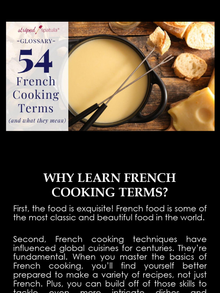 French Cooking Terms | PDF