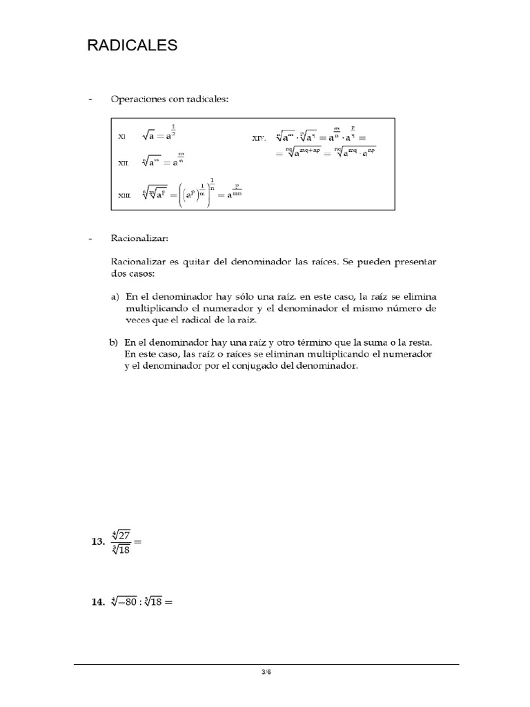 Radicales | PDF