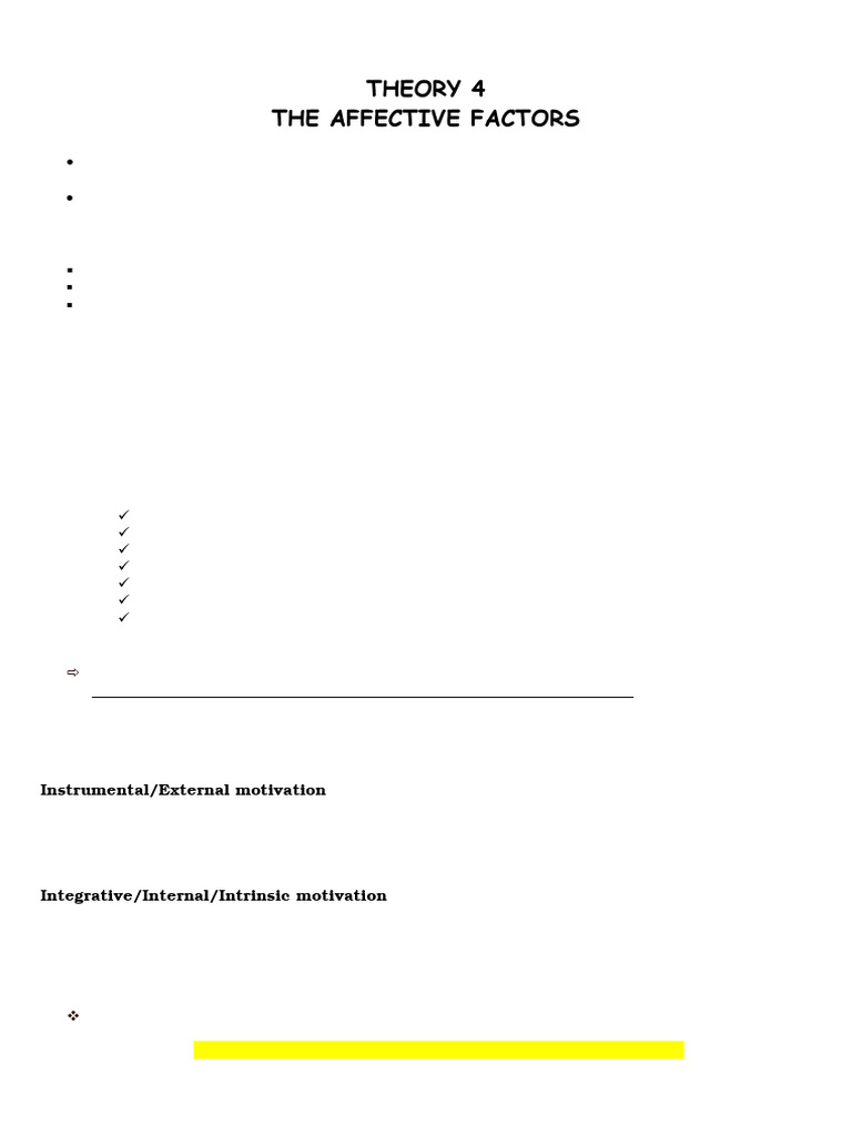 [2024] AFFECTIVE FACTORS | PDF