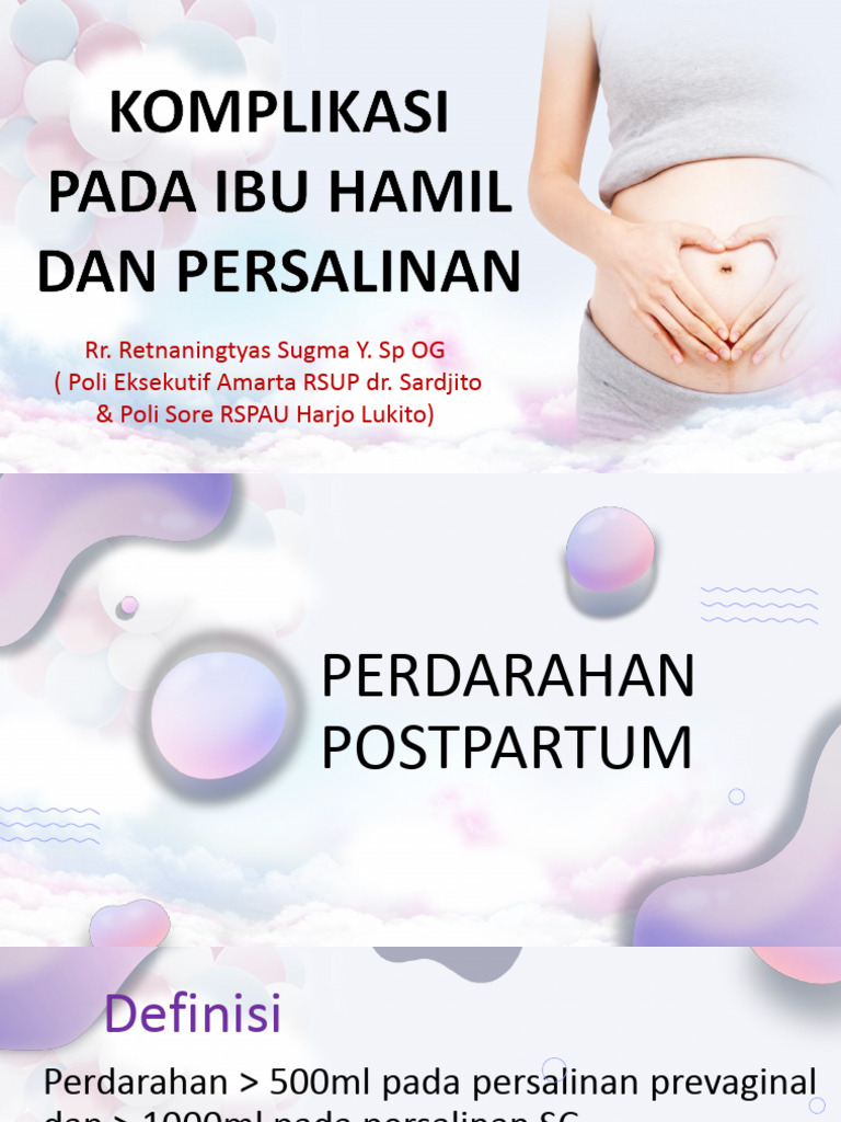 Materi 9 Komplikasi Pada Kehamilan Dan Persalinan | PDF