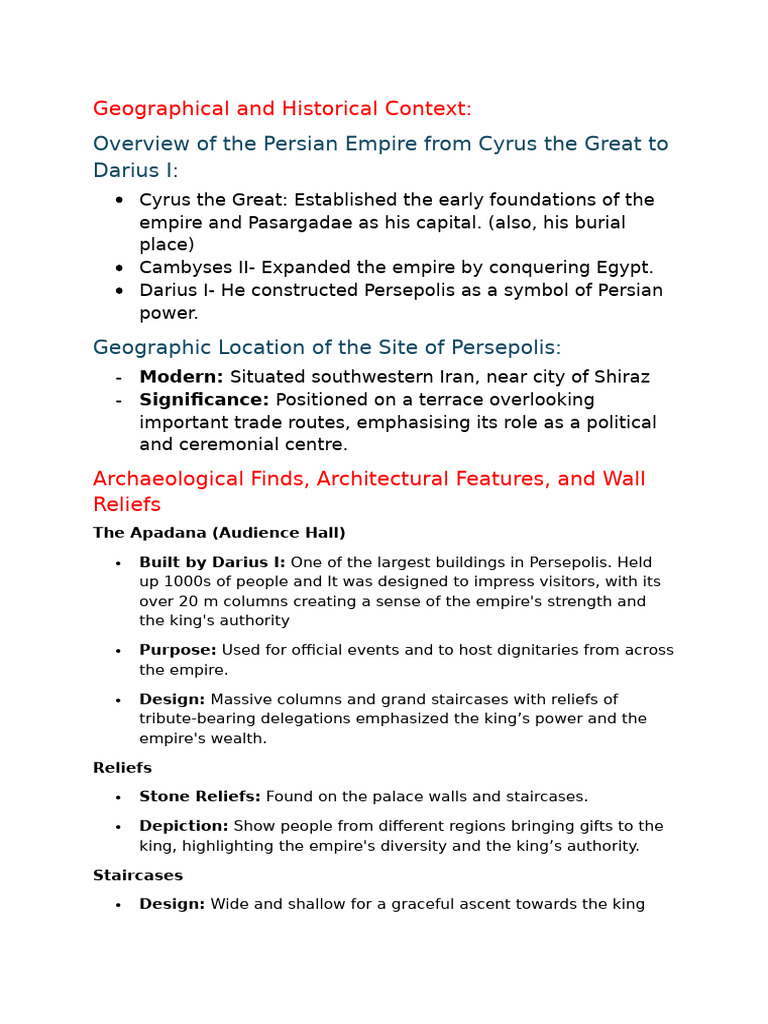 Persepolis Notes | PDF