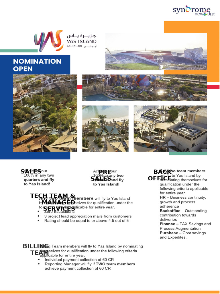 Yas Island Nomination 2023-2024 | PDF