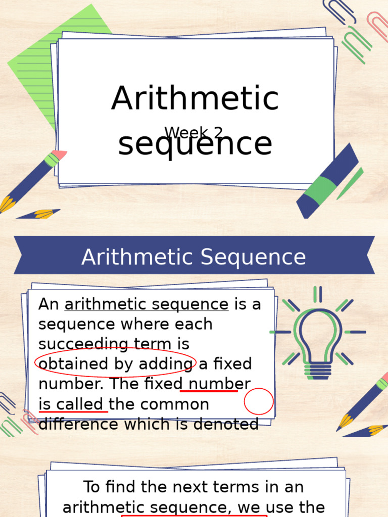 arithmetic-sequence | PDF