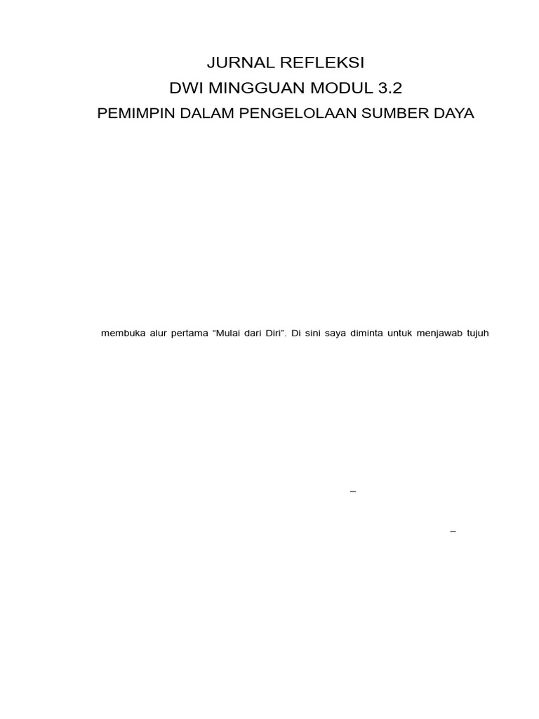 Refleksi Dwi Mingguan 3.2 Wisnu Ari Wibowo | PDF