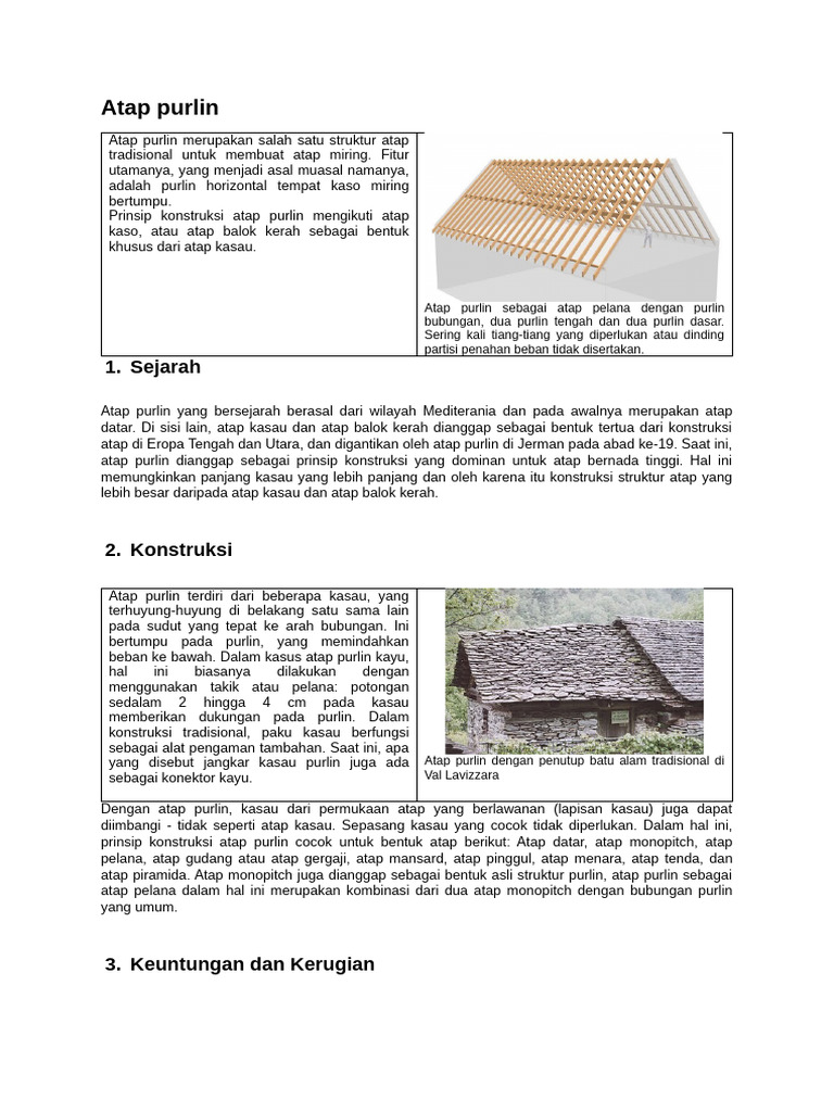 Atap Purlin | PDF