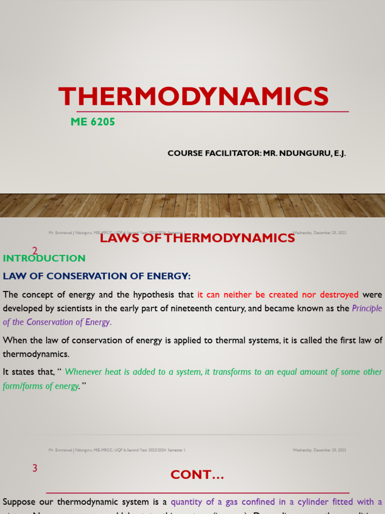 Lecture 4. Laws of Thermodynamics | PDF