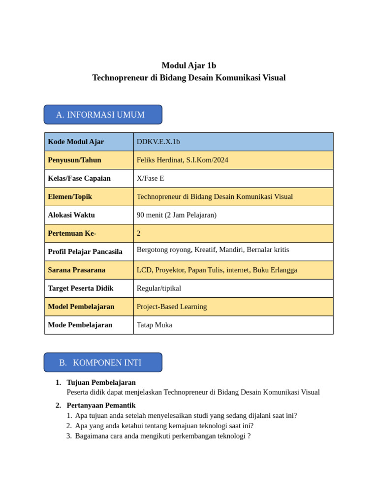 Technopreneur Di Bidang DKV | PDF
