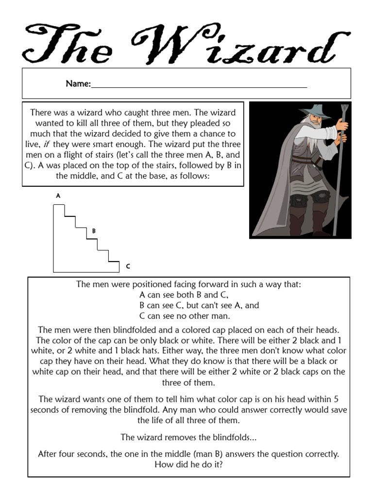 TheWizardMathChallengeProblem 1 | PDF