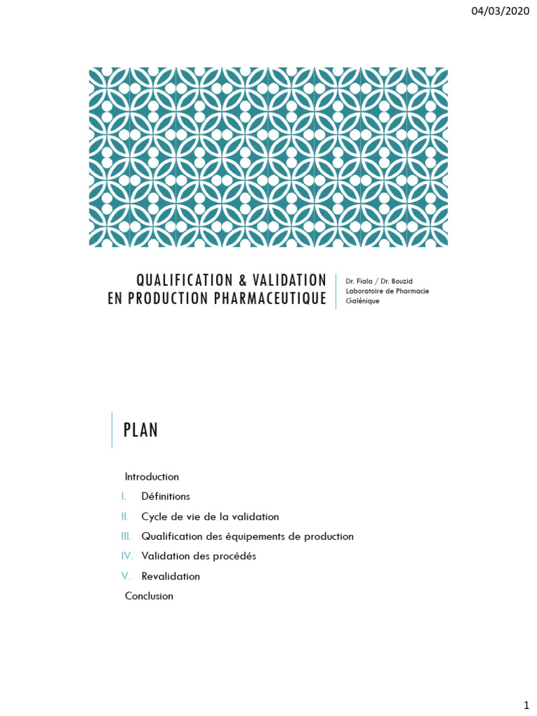 13.Qualification Et Validation | PDF