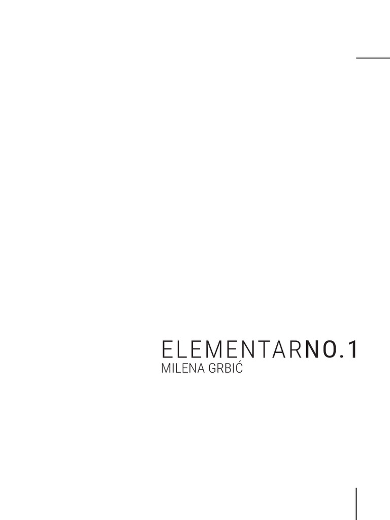 ELEMENTARNO1 Milena Grbic | PDF