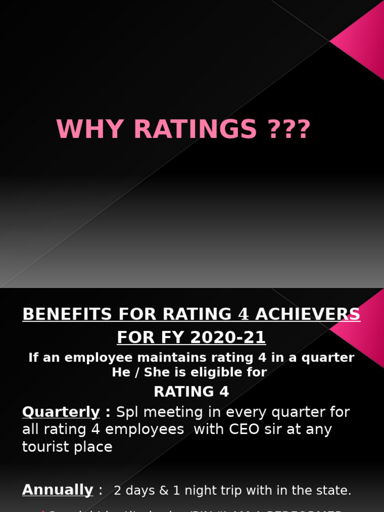 Employee Ratings Structure | PDF