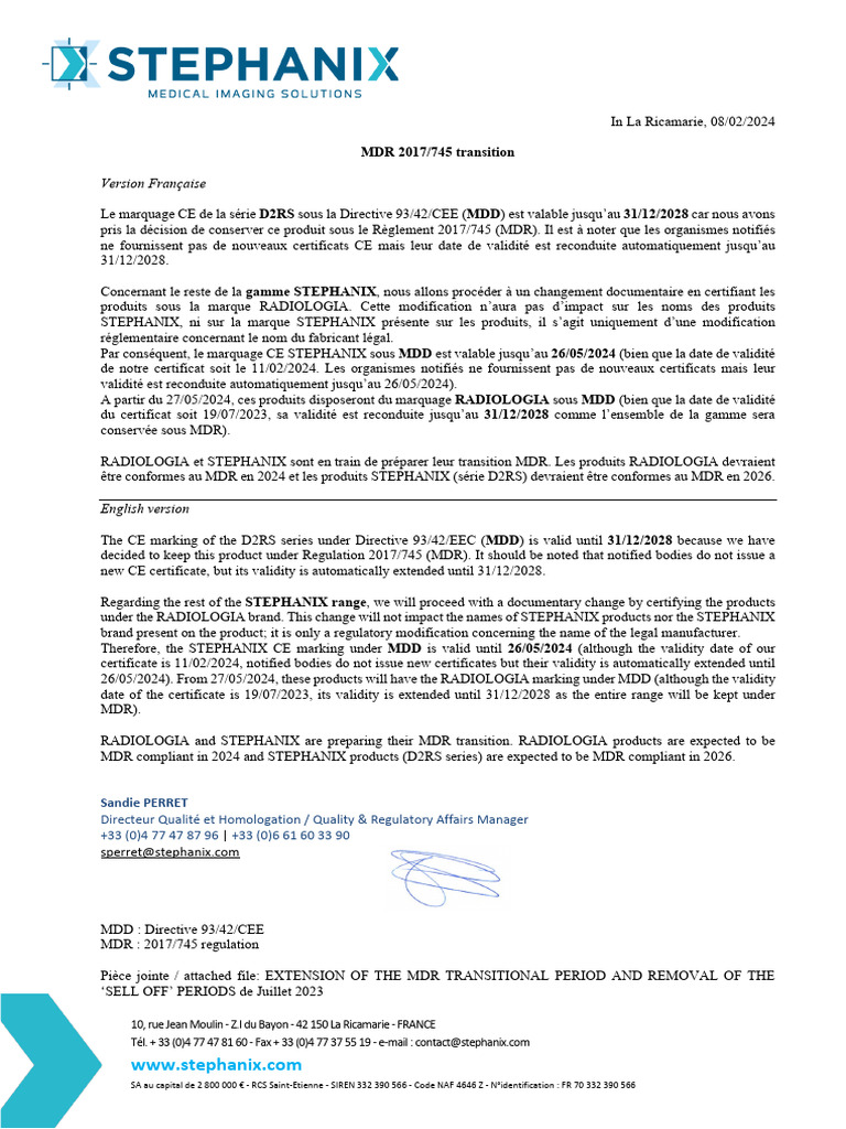 Courrier Client MDD - MDR | PDF
