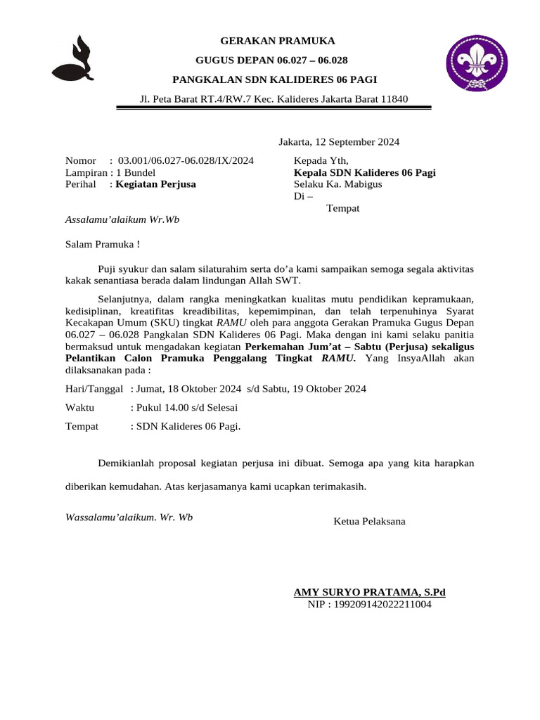 Proposal SDN Kalideres 06 Pagi | PDF